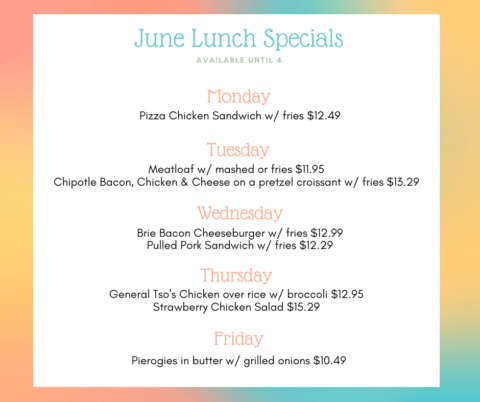 June Lunch Specials - Rockefeller's Grille